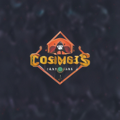 Simple Logo for cosmic themed background with text "Cosmosis Clan"