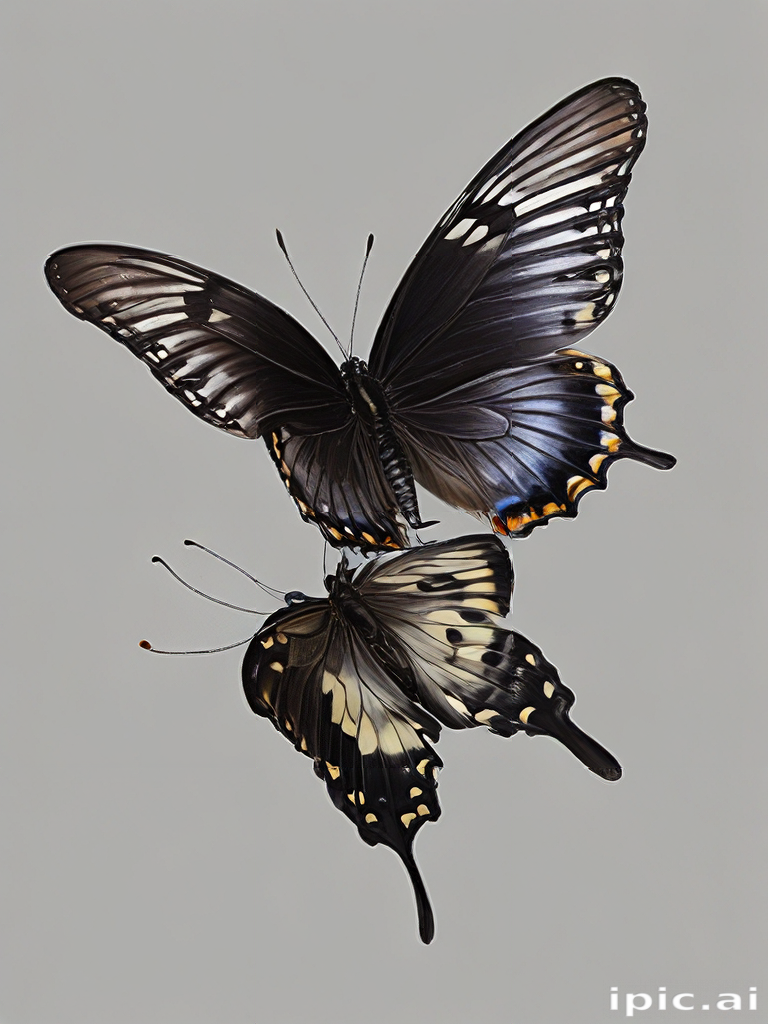 Two Majestic Butterflies in Flight Showcasing Nature's Incredible ...