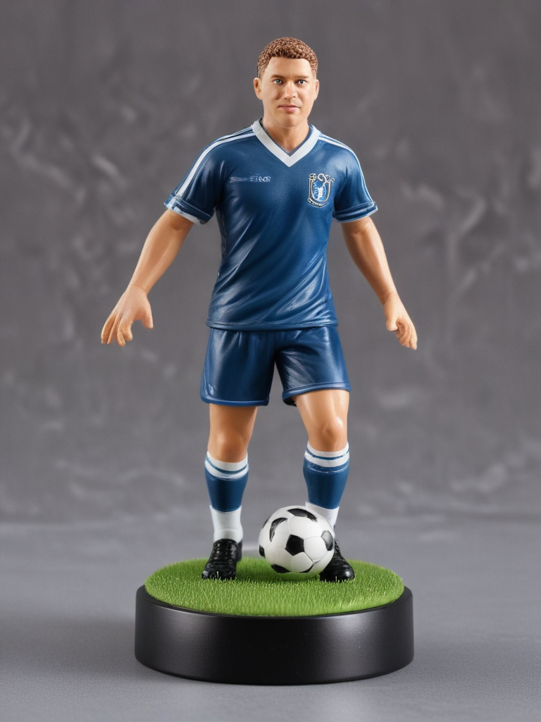 Subbuteo style soccer figure
