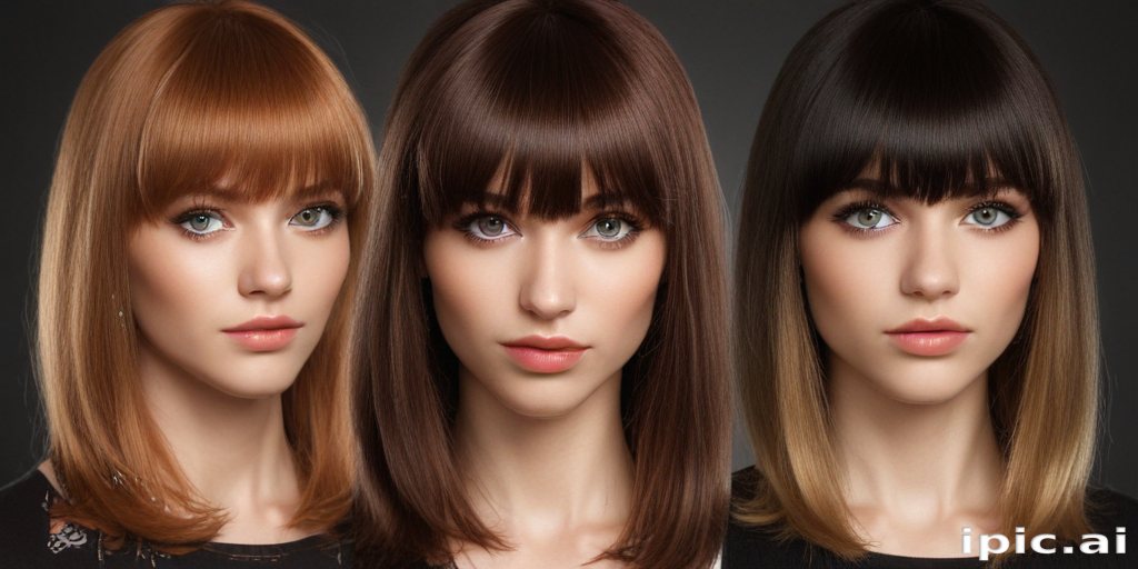 Three Stylish Hair Color Transformations Showcasing Modern Trends and ...