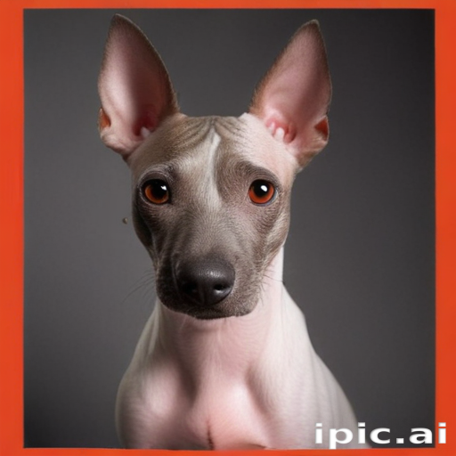 A Playful Portrait of a Curious Dog with Unique Features and Expression