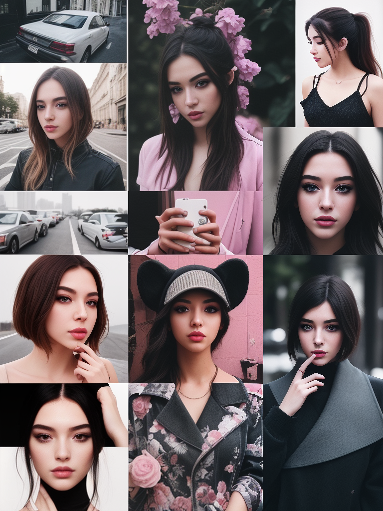 Collage of Stylish Portraits and Urban Scenes Featuring Diverse Fashion ...