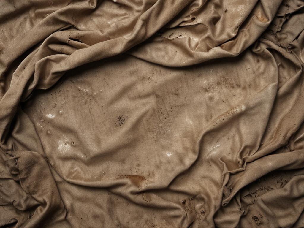Wrinkled and Stained Fabric Textures in Earthy Tones and Patterns