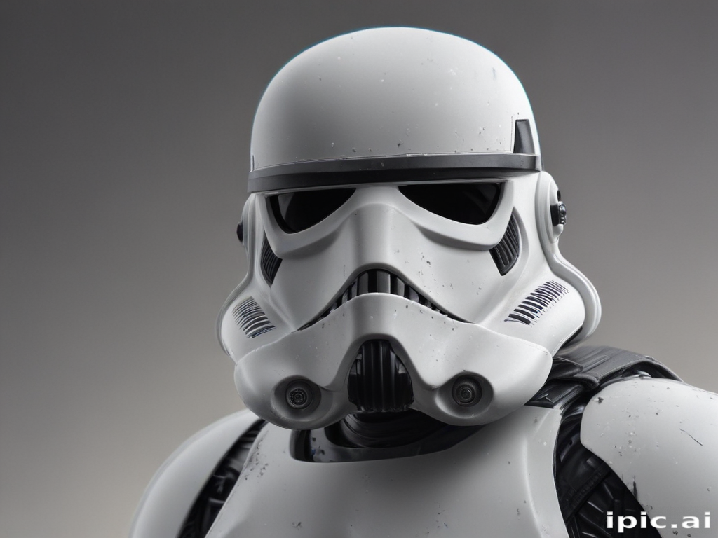 Close-Up Portrait of a Stormtrooper from a Galaxy Far Away