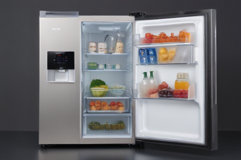 AI refriegerator, smart refrigerator with sensor and camera, using a ...
