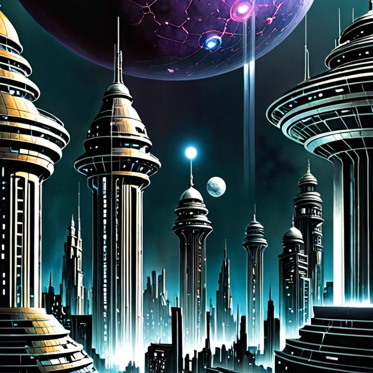 netrunner dark surreal art