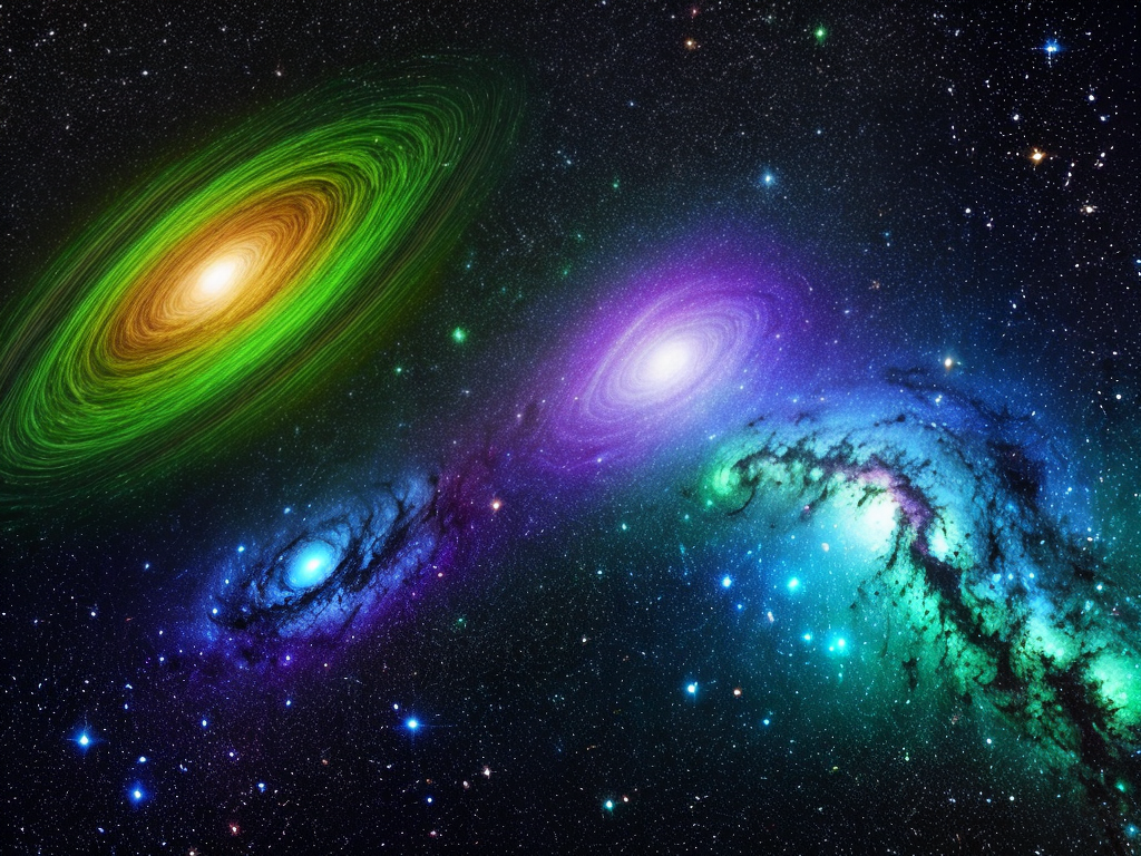 green dimensional rift in space