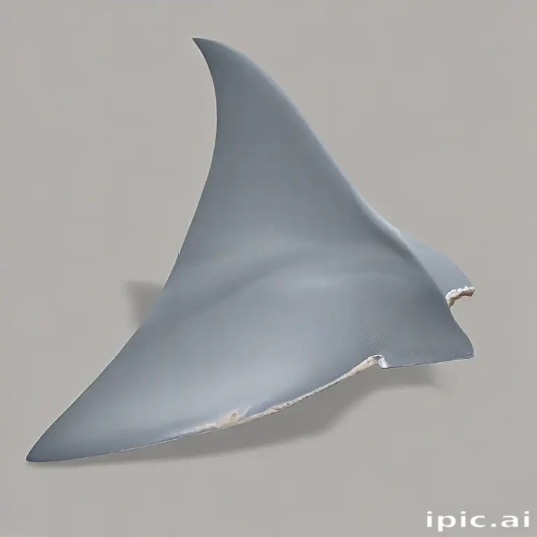 A Graceful Manta Ray Fin Gliding Through the Ocean Waters Unseen