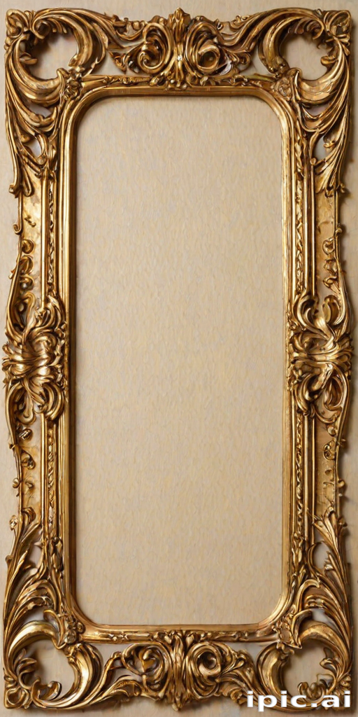 An Ornate Gold Frame Ready to Showcase a Beautiful Masterpiece
