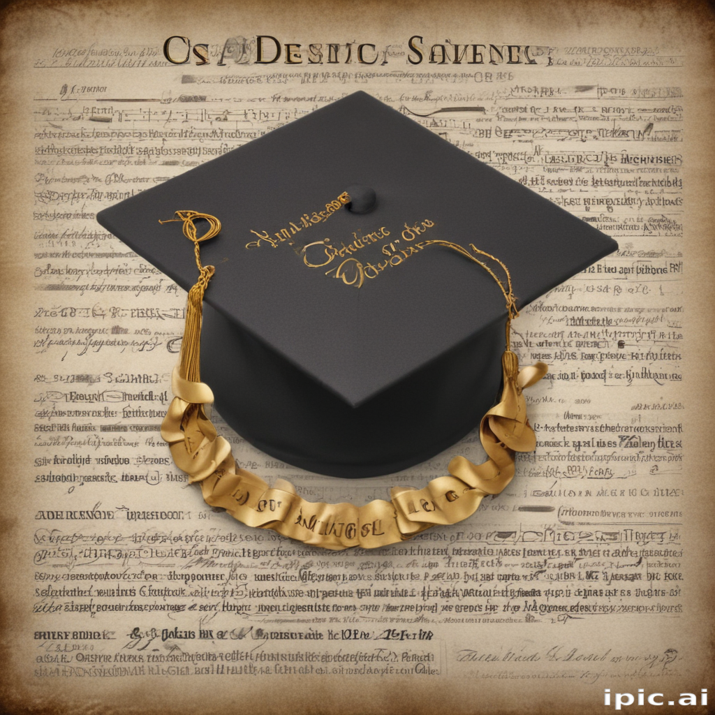 Celebrating Academic Achievement: A Graduation Cap with Honors and Legacy