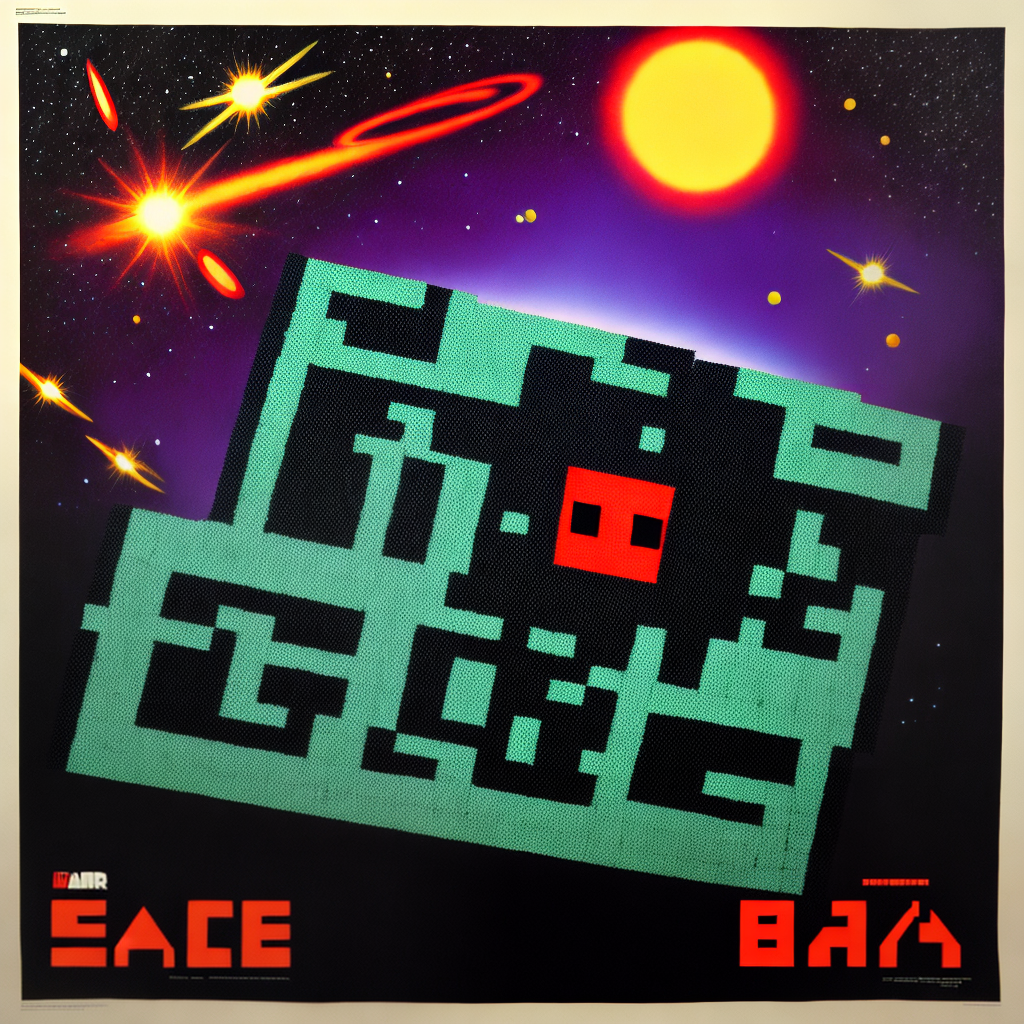 space invader movie poster art