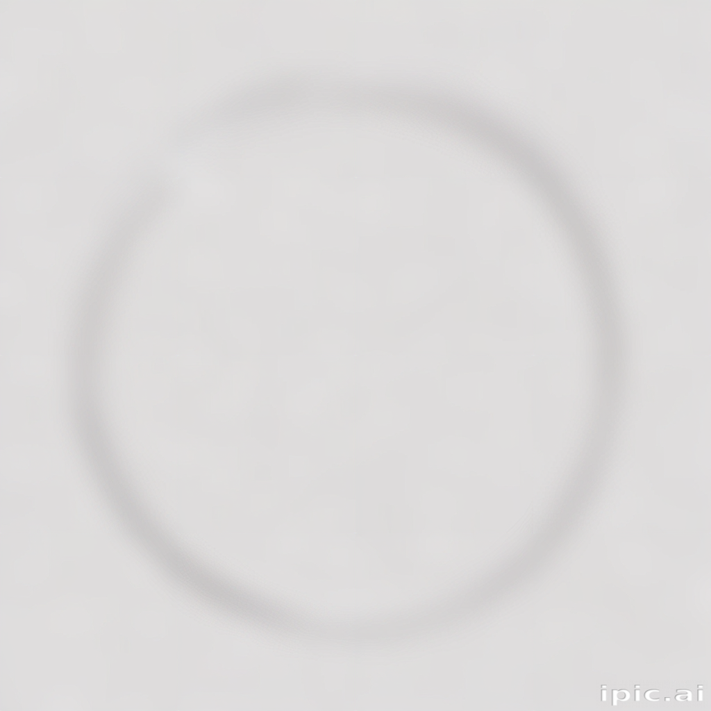 Abstract Representation of a Softly Blurred Circular Shape on White ...