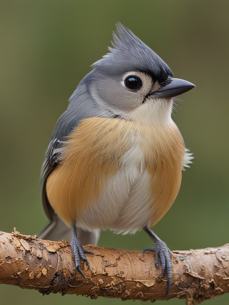 A Charming Close-Up of a Colorful Bird Perched on a Branch