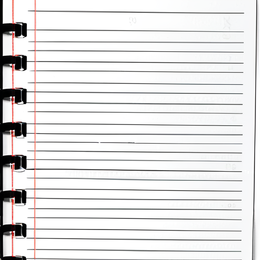 Blank Notebook Pages Ready for Creative Thoughts and Ideas to Flow