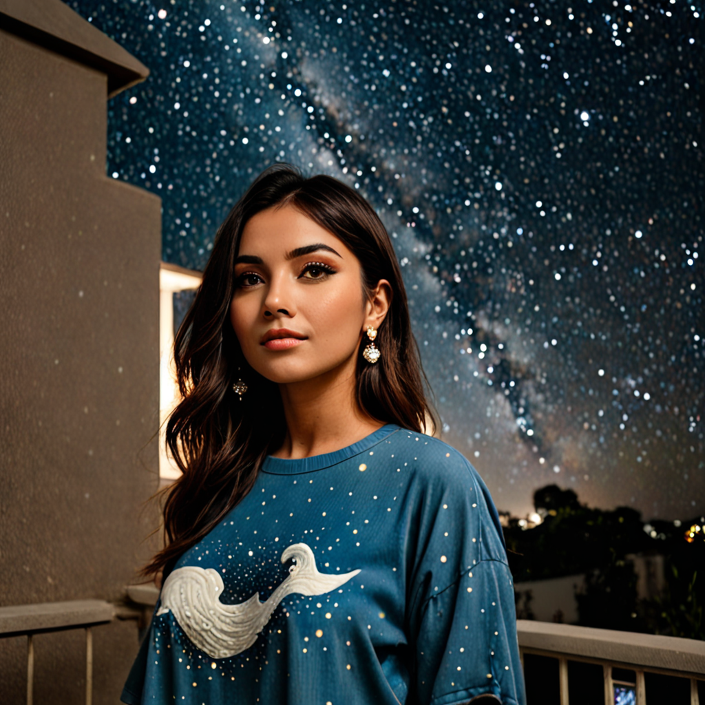 Free Ai Image Generator - High Quality and 100% Unique Images - iPic.Ai — night sky with nice girl