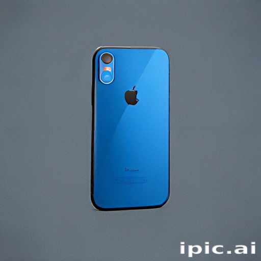 A Sleek and Stylish Blue iPhone Model Showcasing Modern Technology Design.