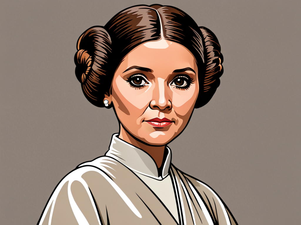 Princess Leia cartoon style
