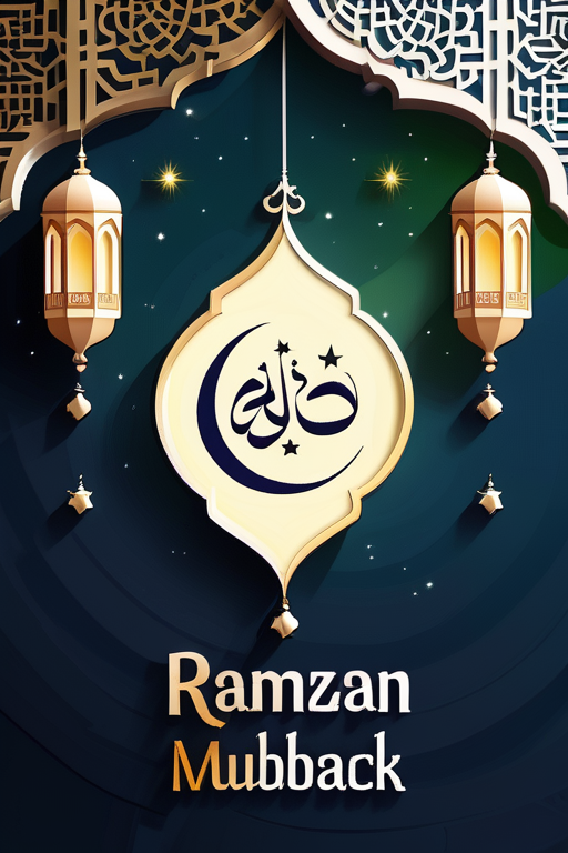 Celebrating the Spirit of Ramzan with Beautiful Lanterns and Decorative ...