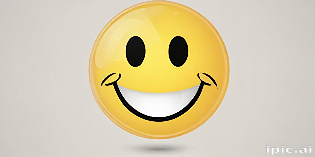 A Bright and Cheerful Smiley Face Radiating Happiness and Positivity.