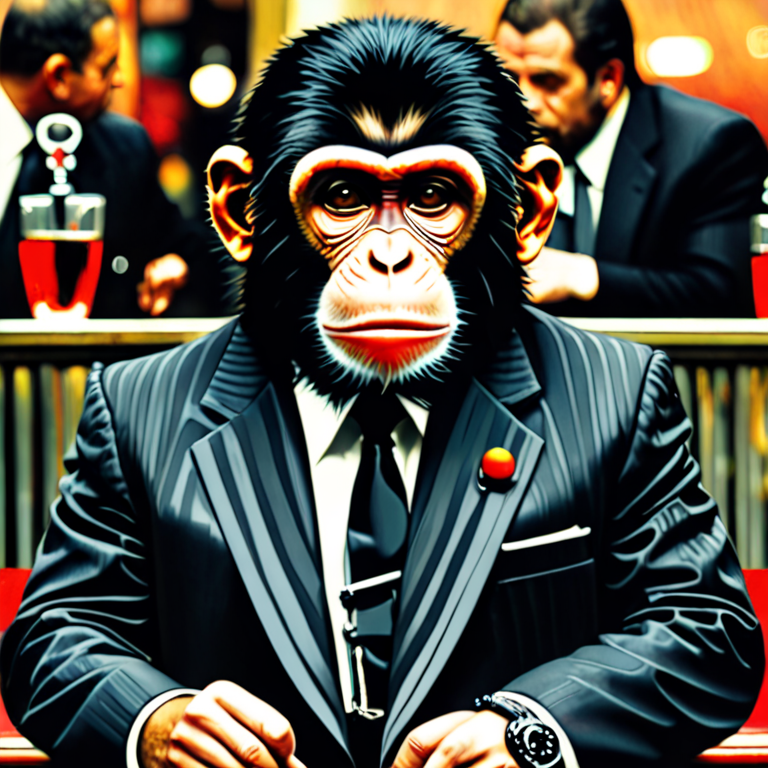 Monkey the mafia Italian