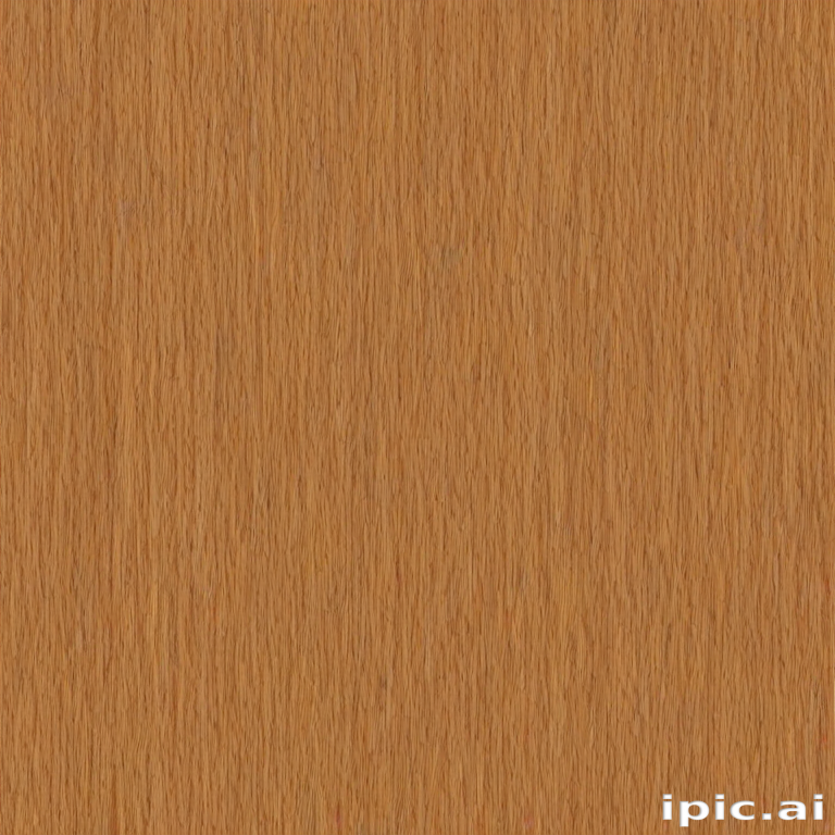 Close-Up View of Smooth, Light Brown Wood Grain Texture Background