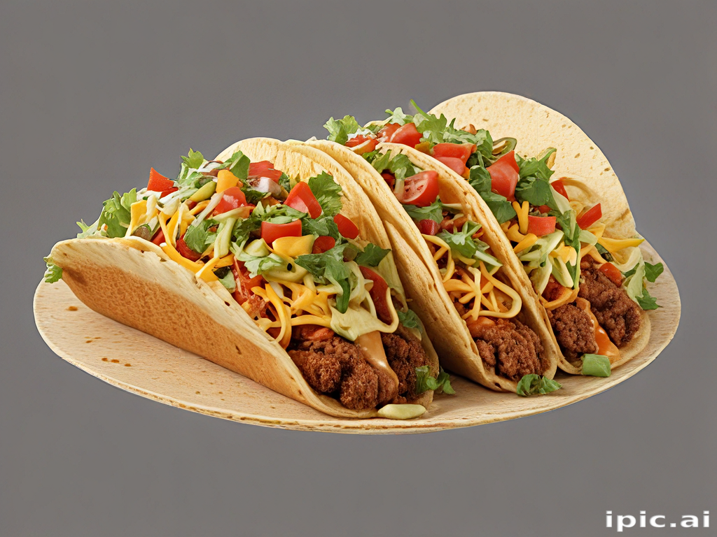Deliciously Loaded Tacos with Fresh Vegetables and Flavorful Ingredients
