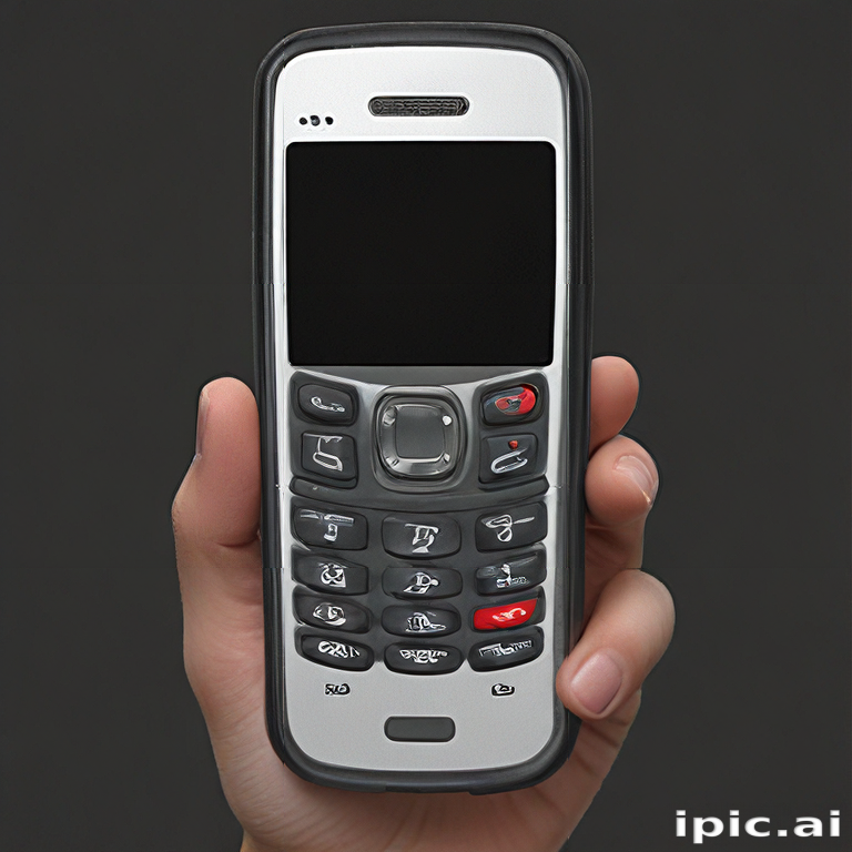 A Classic Mobile Phone in Hand: Nostalgia of Past Communication Devices