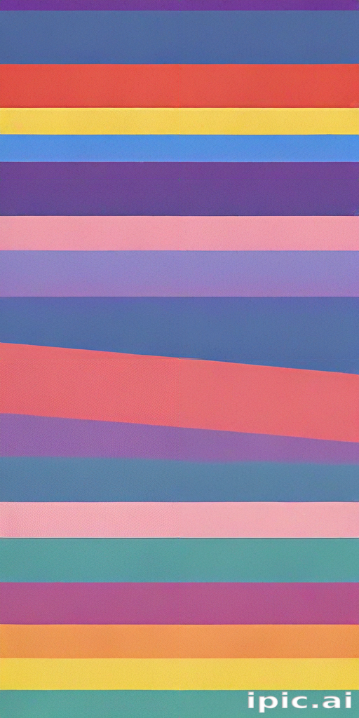 Vibrant Stripes of Color Creating a Dynamic and Playful Visual Harmony