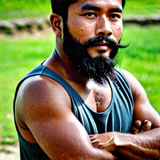indonesian man beard