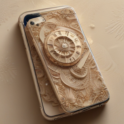 Intricately Designed Phone Case Featuring a Stunning Clock Motif and ...