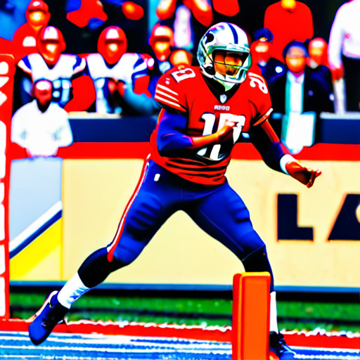 Trump scoring winning touchdown at superbowl