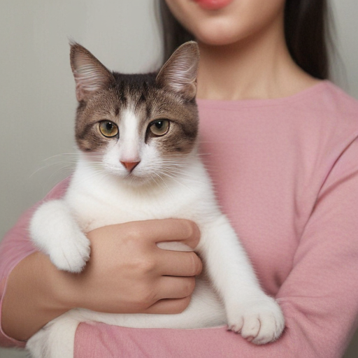 Cat holding a human