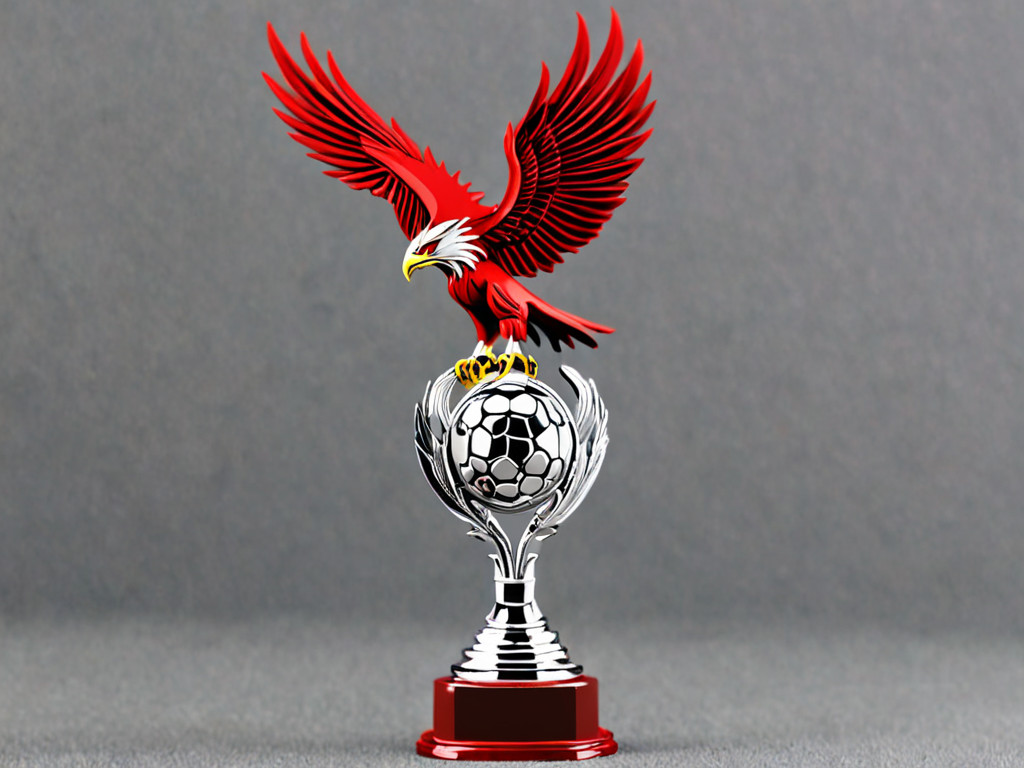 red fenix trophy 2d draw with outh back ground anime style