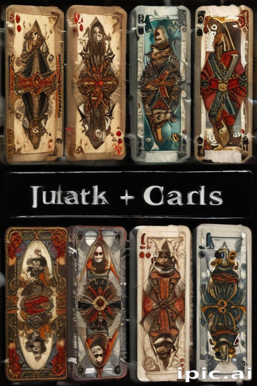 Artistic Deck of Playing Cards Featuring Unique and Intricate Designs