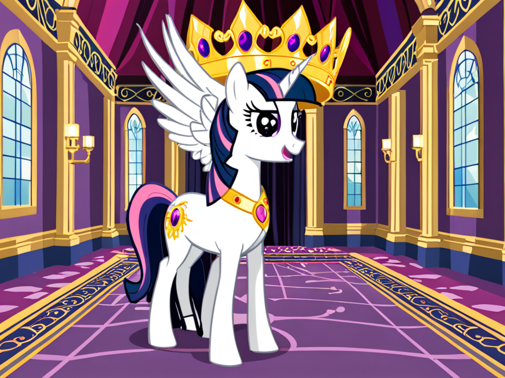 mlp pony alicorn twilight sparkel princess crown canterlot throne room