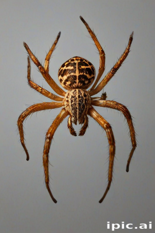 Close-Up View of a Detailed Spider Displaying Intricate Patterns and ...