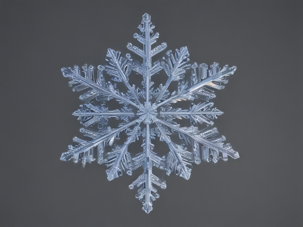 Intricate and Beautiful Snowflake Showcasing Nature's Unique Winter ...