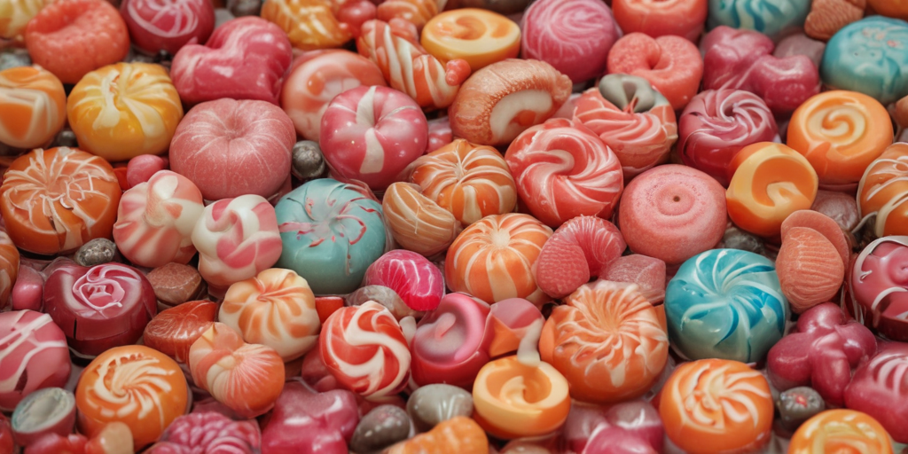 A Colorful Array of Delightful Candies and Sweets Filling the Frame