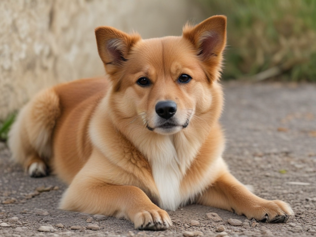 A dog