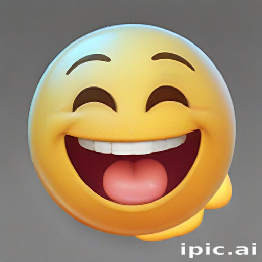 A Joyful and Cheerful Smiley Face Emoticon Expressing Pure Happiness ...