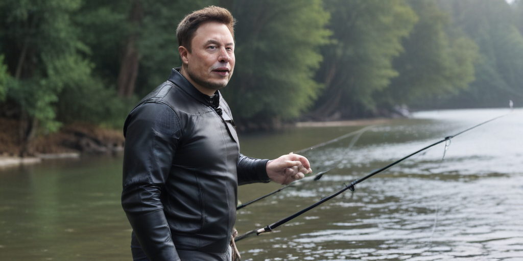 Elon Musk goes fishing