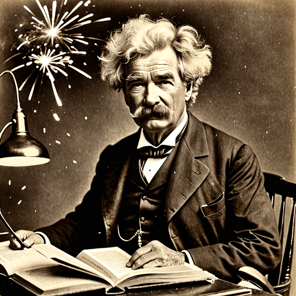 Books, explosions, Mark Twain