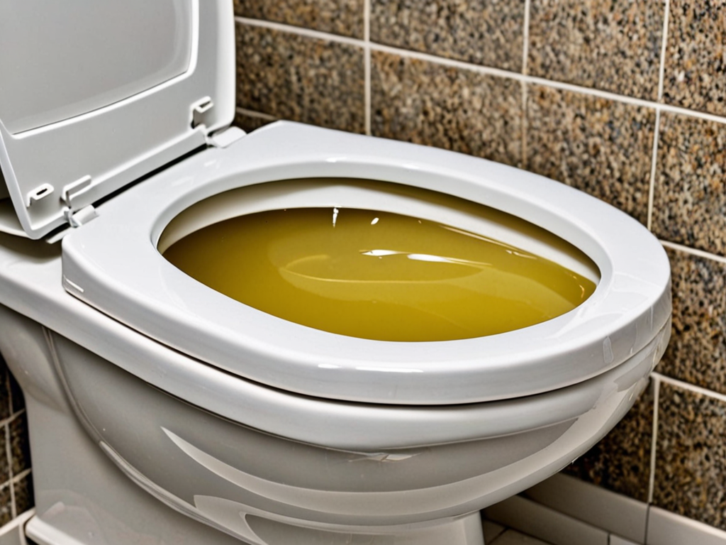 pee in a toilet