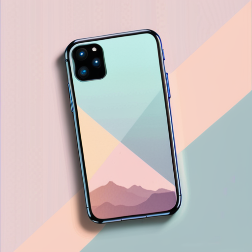 Stylish Phone Case Featuring Minimalist Mountain Landscape and Soft ...