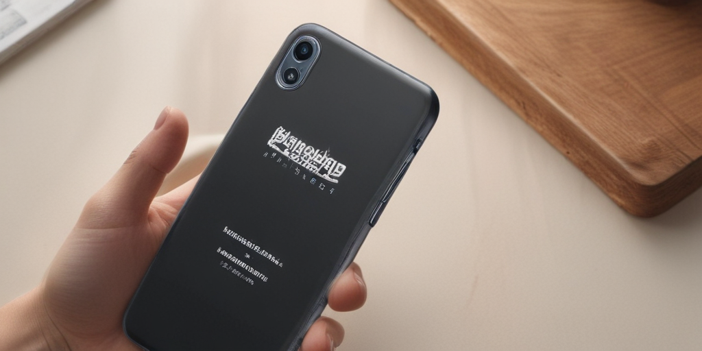 Close-Up of a Hand Holding a Stylish Smartphone with a Case