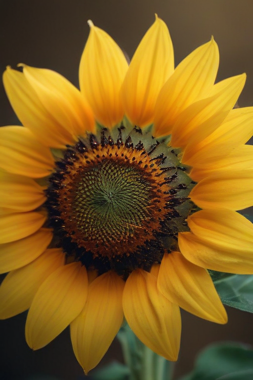 Radiant Sunflower Blooming Brightly Underneath the Warm Summer Sunlight