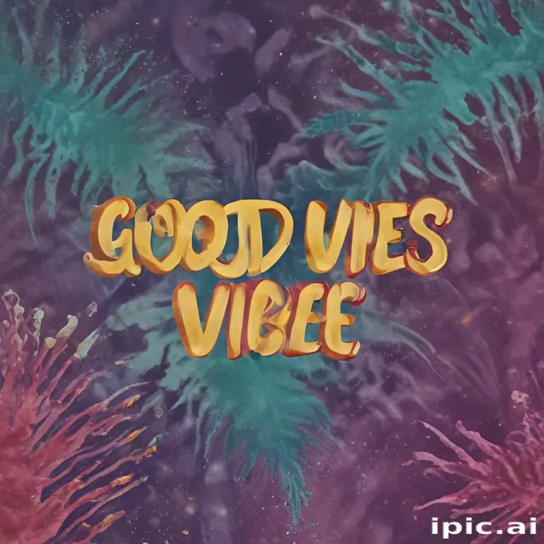 Embrace Positive Energy with Vibrant Colors and Good Vibes Everywhere