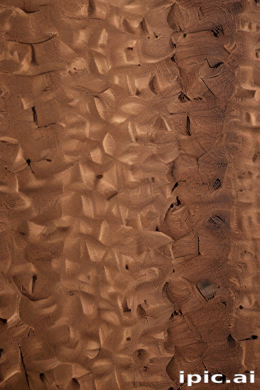 Beautifully Textured Wood Surface with Unique Patterns and Rich Color ...