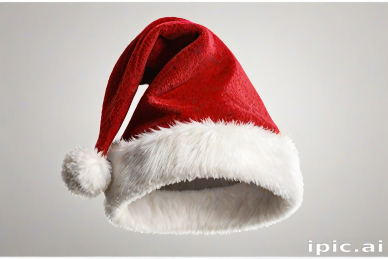 A Festive Red Santa Hat Perfect for Celebrating the Holiday Season!