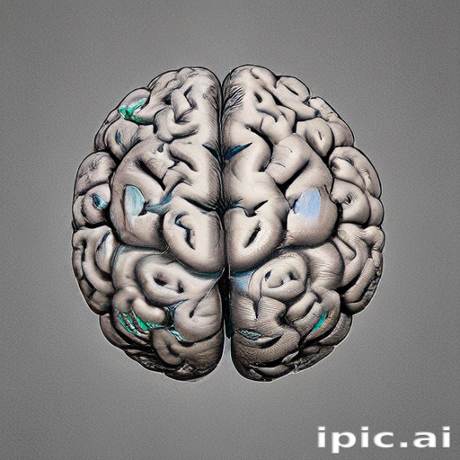 Intricate and Detailed Illustration of a Human Brain in 3D Design